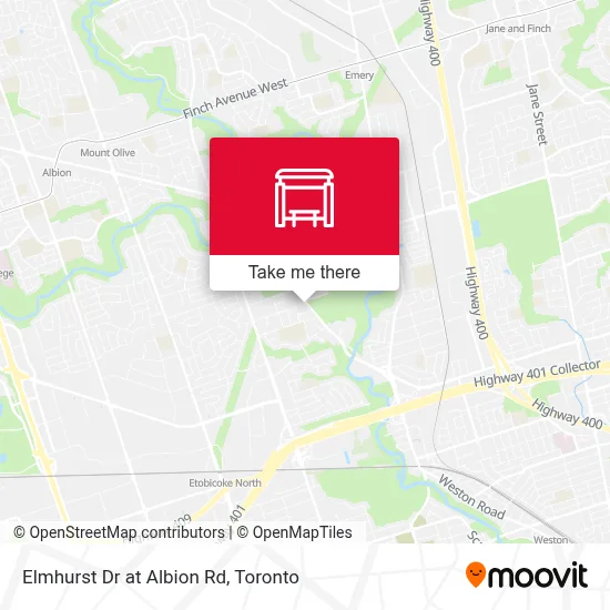 Elmhurst Dr at Albion Rd - Routes, Schedules, and Fares