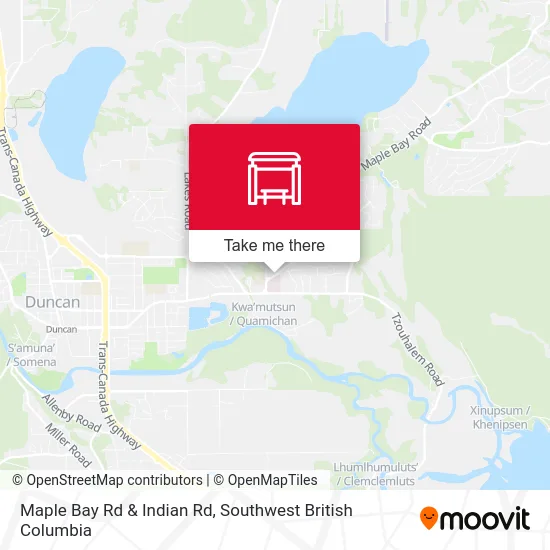 Maple Bay Rd & Indian Rd - Routes, Schedules, and Fares