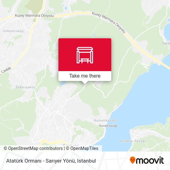Atatürk Ormanı - Sarıyer Yönü stop - Routes, Schedules, and Fares