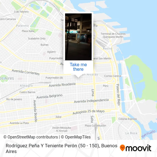 Rodríguez Peña Y Teniente Perón (50 - 150) stop - Routes, Schedules ...