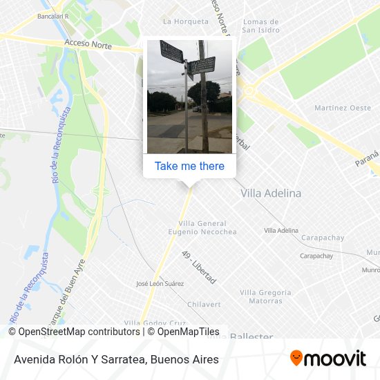 Avenida Rolón Y Sarratea parada - Rutas, horarios y tarifas