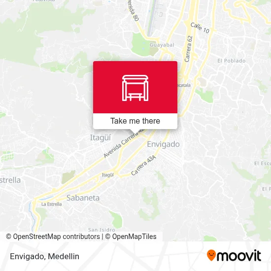 Envigado estación - Rutas, horarios y tarifas