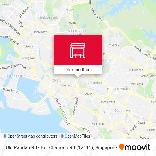 Ulu Pandan Rd - Bef Clementi Rd (12111) stop - Live Arrivals, Routes ...
