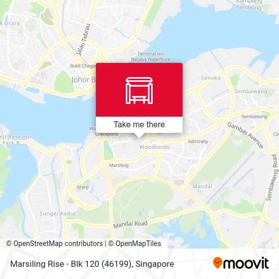 Marsiling Rise - Blk 120 (46199) stop - Routes, Schedules, and Fares
