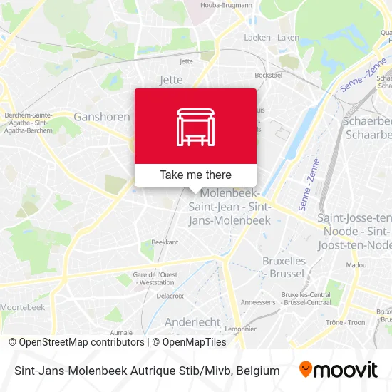 Sint-Jans-Molenbeek Autrique Stib / Mivb - Itinéraires, horaires et tarifs
