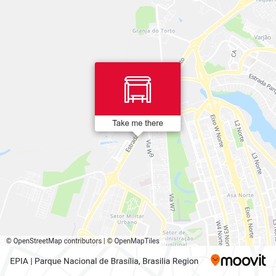 EPIA | Parque Nacional de Brasília stop - Routes, Schedules, and Fares
