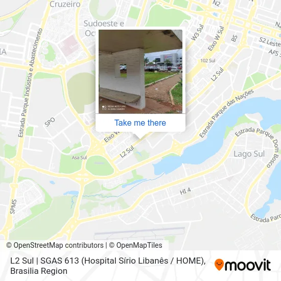 L2 Sul | SGAS 613 (Hospital Sírio Libanês / HOME) stop - Routes ...