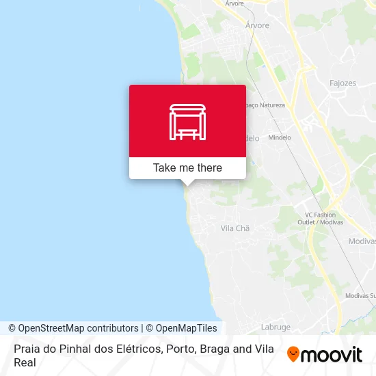 Praia do Pinhal dos Elétricos stop - Rotas, Horários e Preços