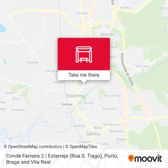 Conde Ferreira 2 | Estarreja (Rua S. Tiago) stop - Rotas, Horários e Preços