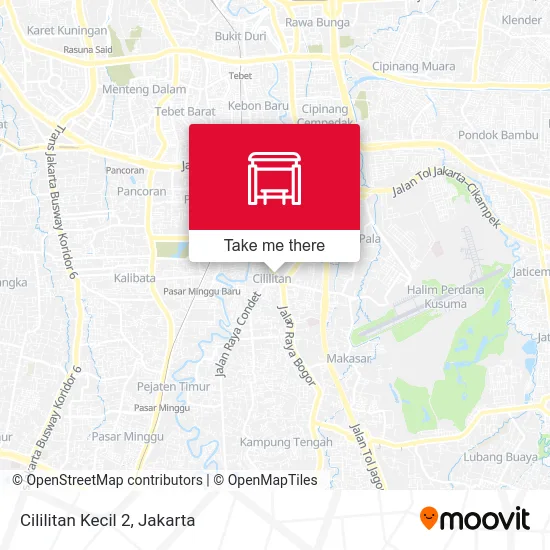 Cililitan Kecil 2 - Routes, Schedules, and Fares