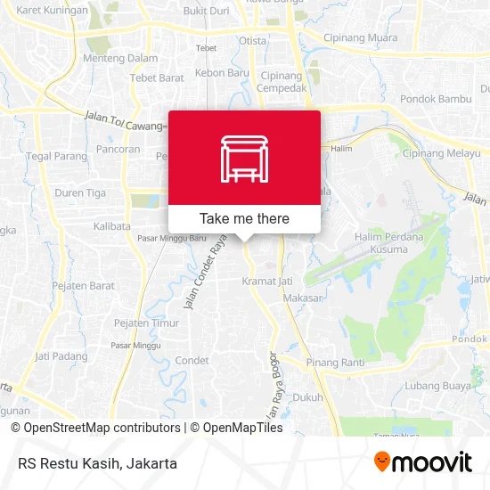 RS Restu Kasih stop - Routes, Schedules, and Fares