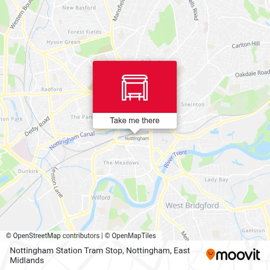 Nottingham Station Tram Stop, Nottingham - Routes, Schedules, and Fares