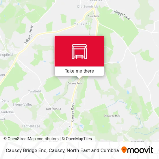 Causey Bridge End, Causey stop - Routes, Schedules, and Fares