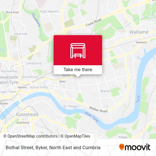 Bothal Street, Byker stop - Routes, Schedules, and Fares
