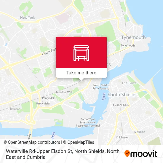 Waterville Rd-Upper Elsdon St, North Shields stop - Routes, Schedules ...