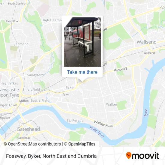 Fossway, Byker stop - Routes, Schedules, and Fares