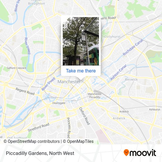 Piccadilly Gardens stop - Routes, Schedules, and Fares