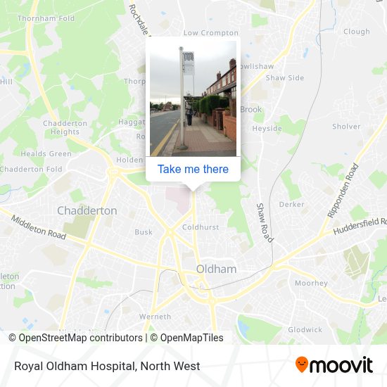 Royal Oldham Hospital stop - Routes, Schedules, and Fares