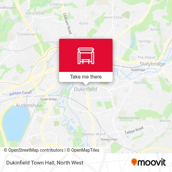 Dukinfield Town Hall stop - Routes, Schedules, and Fares