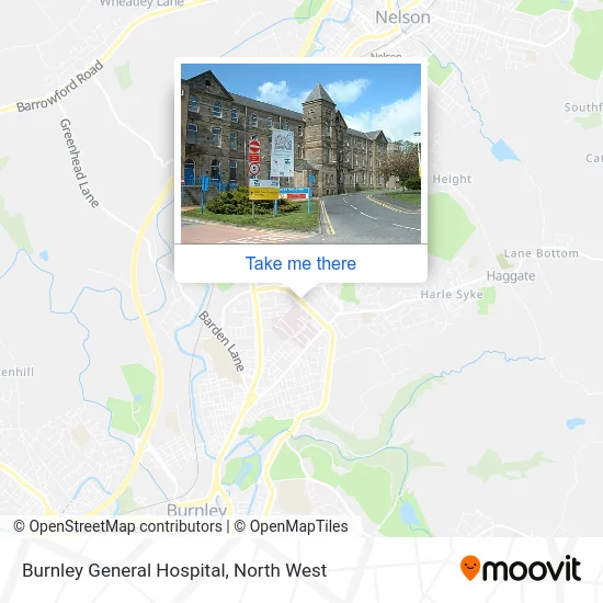 Burnley General Hospital stop - Routes, Schedules, and Fares