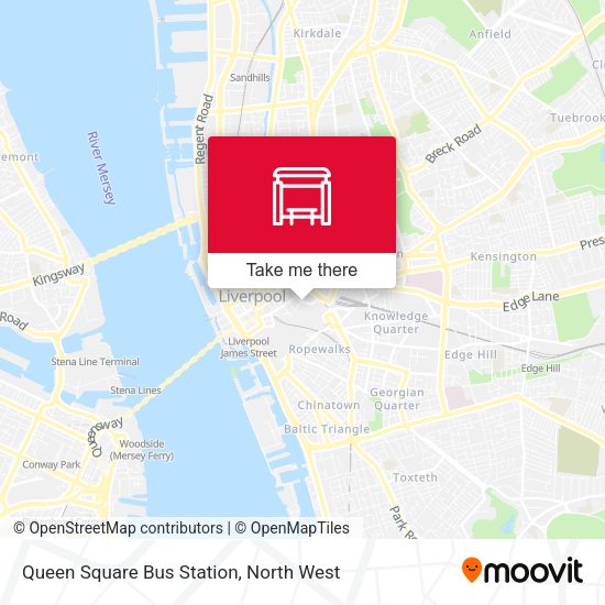 How to Get to Queen Square Bus Station in North West by Bus or Train?