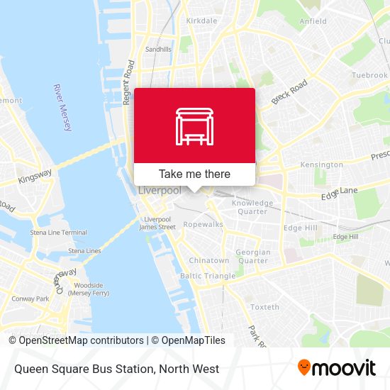 How to Get to Queen Square Bus Station in North West by Bus or Train?