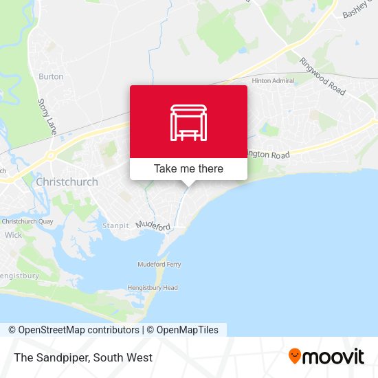 How to get to The Sandpiper in Christchurch by bus or train?