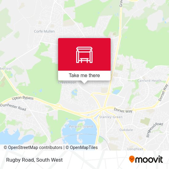 How to get to Rugby Road in Bournemouth by bus or train?