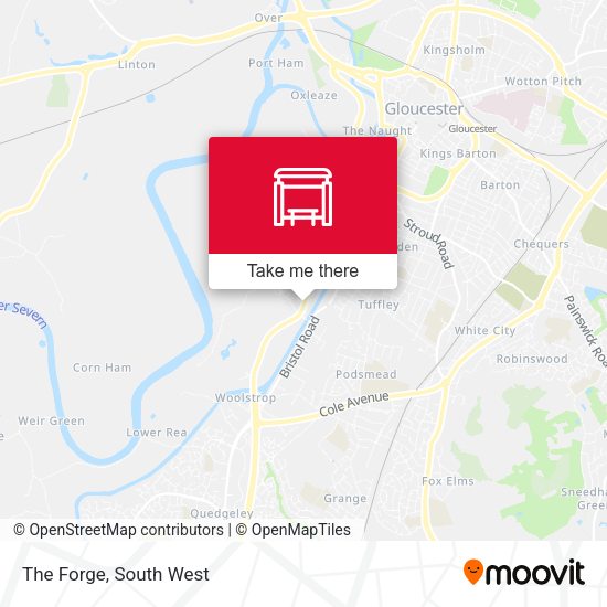How to get to The Forge in Gloucester by bus or train?