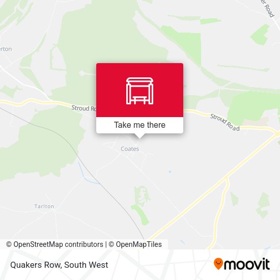 How to get to Quakers Row in Coates by bus?