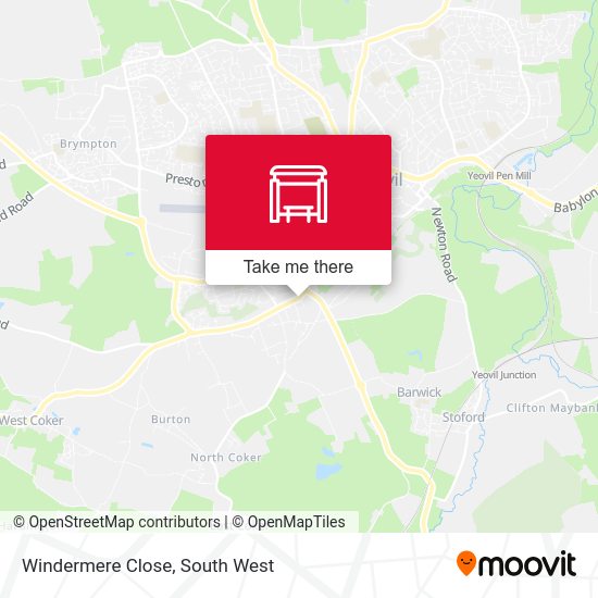 Windermere Close stop - Routes, Schedules, and Fares