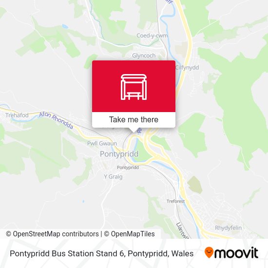 Pontypridd Bus Station Stand 6, Pontypridd - Routes, Schedules, and Fares