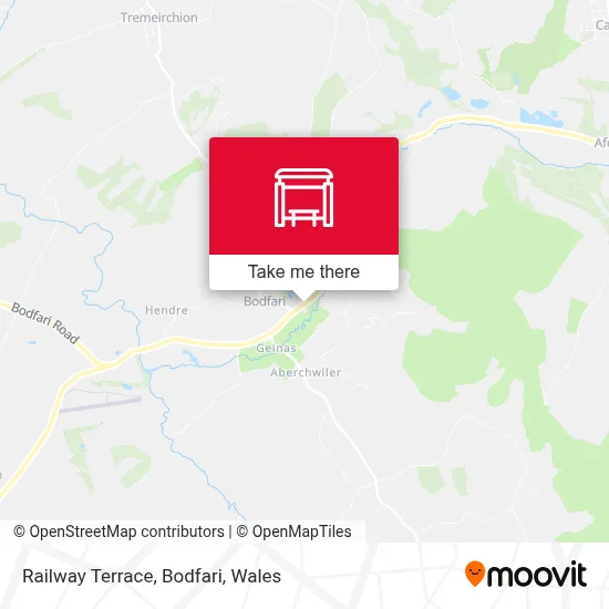 Railway Terrace, Bodfari stop - Routes, Schedules, and Fares