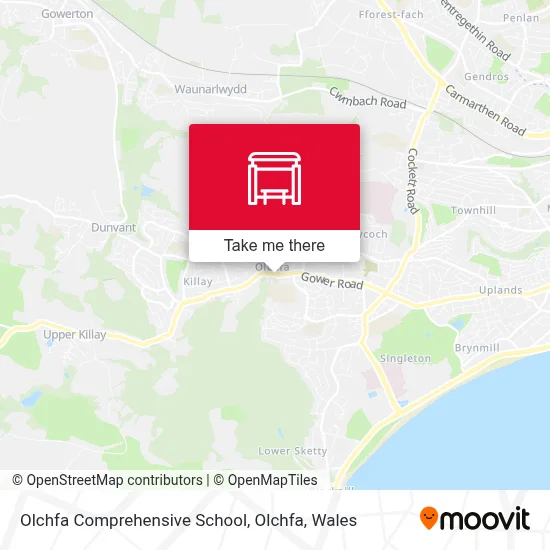 Olchfa Comprehensive School, Olchfa stop - Routes, Schedules, and Fares