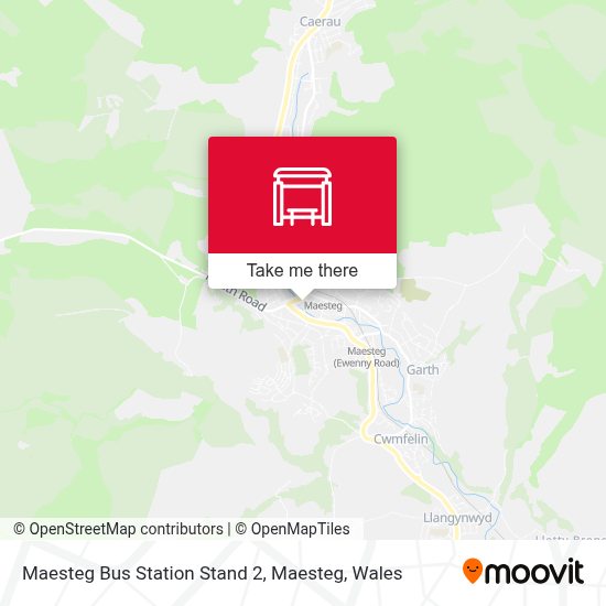Maesteg Bus Station Stand 2, Maesteg - Routes, Schedules, and Fares