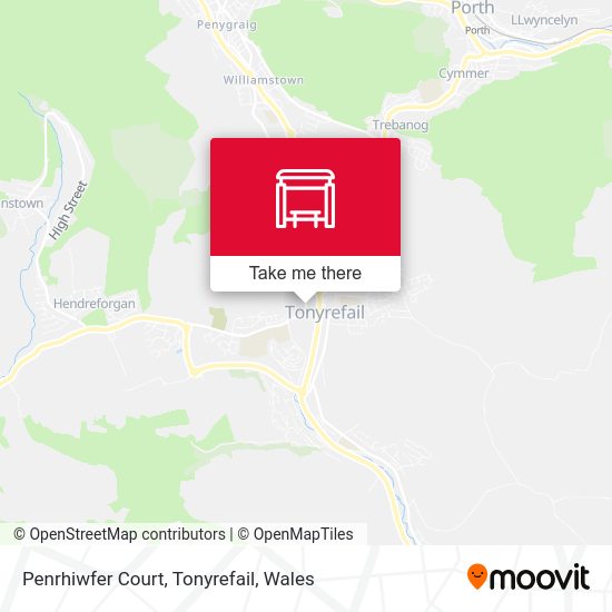 Penrhiwfer Court, Tonyrefail stop - Routes, Schedules, and Fares