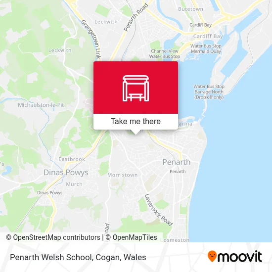 Penarth Welsh School, Cogan stop - Routes, Schedules, and Fares
