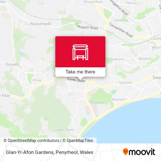 Glan-Yr-Afon Gardens, Penyrheol stop - Routes, Schedules, and Fares