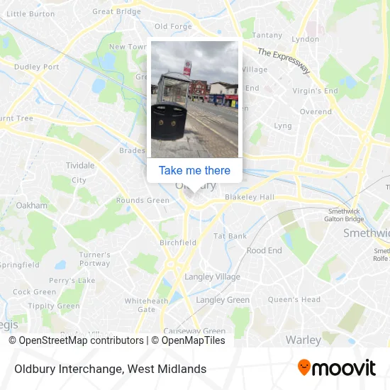 Oldbury Interchange stop - Routes, Schedules, and Fares