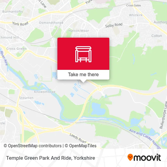 Temple Green Park And Ride stop - Live arrivals
