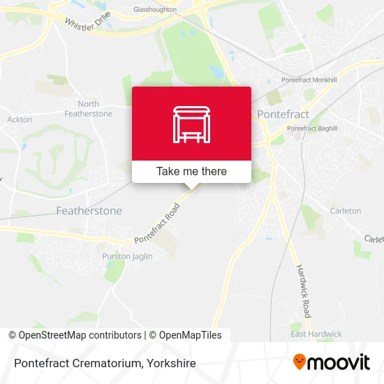 Pontefract Crematorium stop - Routes, Schedules, and Fares