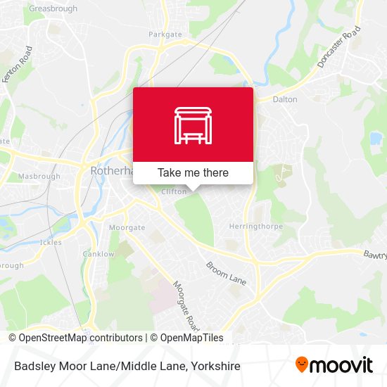 Badsley Moor Lane/Middle Lane stop - Routes, Schedules, and Fares