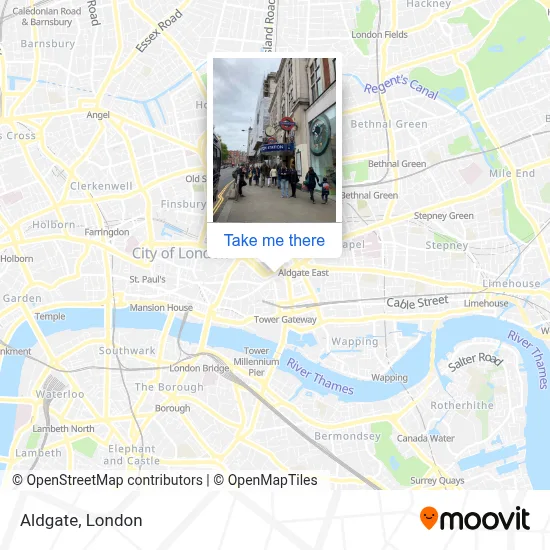 Aldgate station - Routes, Schedules, and Fares