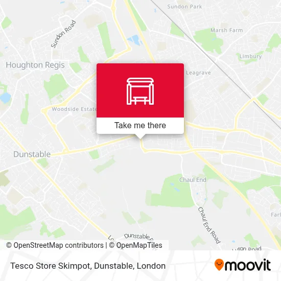 Tesco Store Skimpot, Dunstable stop - Routes, Schedules, and Fares