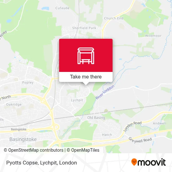 Pyotts Copse, Lychpit stop - Routes, Schedules, and Fares