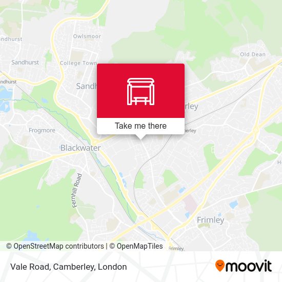 Vale Road, Camberley stop - Routes, Schedules, and Fares