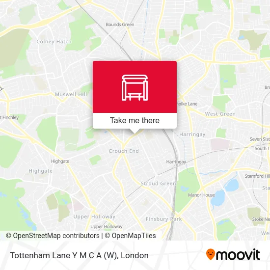 Tottenham Lane Y M C A (W) stop - Routes, Schedules, and Fares