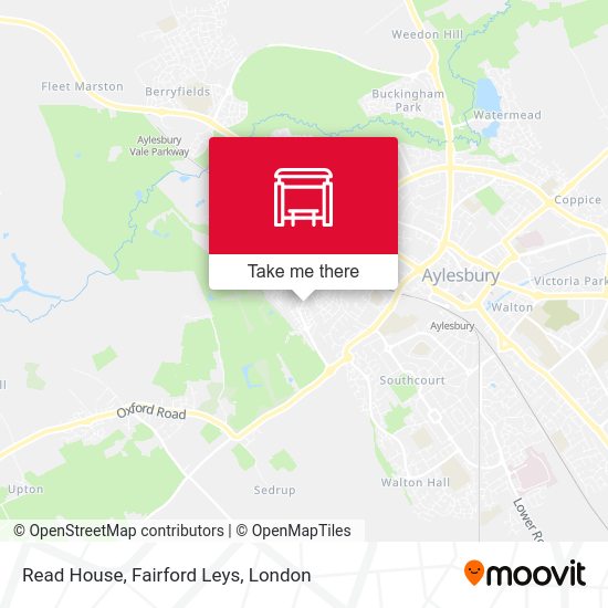 How to get to Read House, Fairford Leys in London by bus or train?