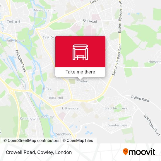 Crowell Road, Cowley stop - Routes, Schedules, and Fares