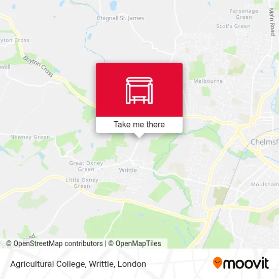 Agricultural College, Writtle stop - Routes, Schedules, and Fares